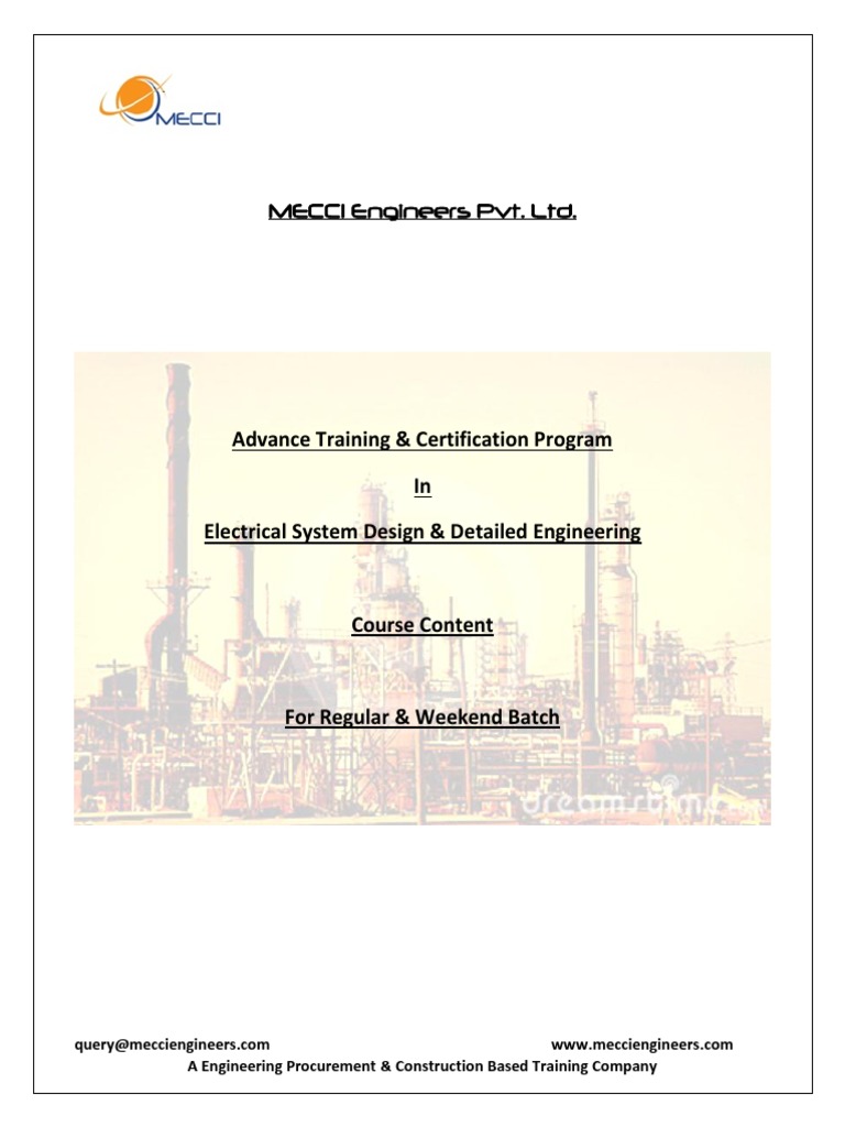 Electrical Design Course | Download Free PDF | Electrical Substation ...