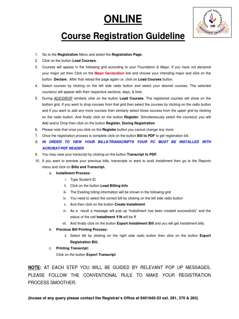 Registration Manual Pdf Portable Document Format Computing