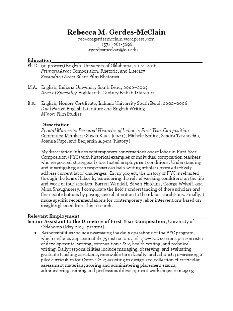 Rebecca M. Gerdes-Mcclain: Education | PDF | English Studies | Curriculum