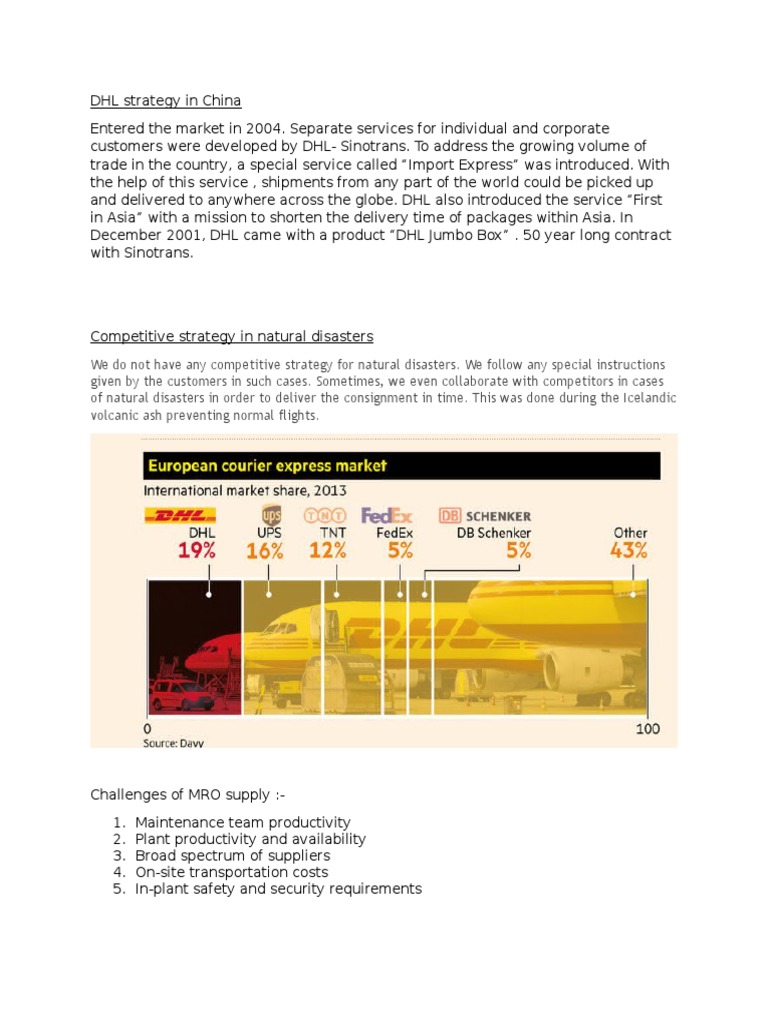 DHL Strategy | PDF | Supply Chain | Logistics