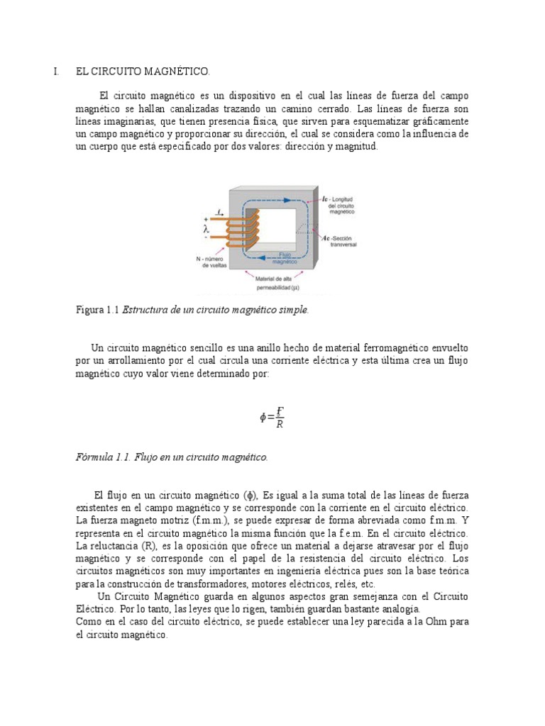 Circuitos Magneticos | PDF | Magnetismo | Campo magnético