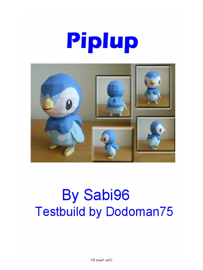 Piplup: Testbuild by Dodoman75 | PDF