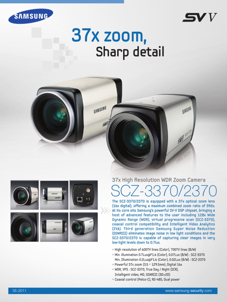 SCZ 2370 | PDF | Zoom Lens | Image Resolution