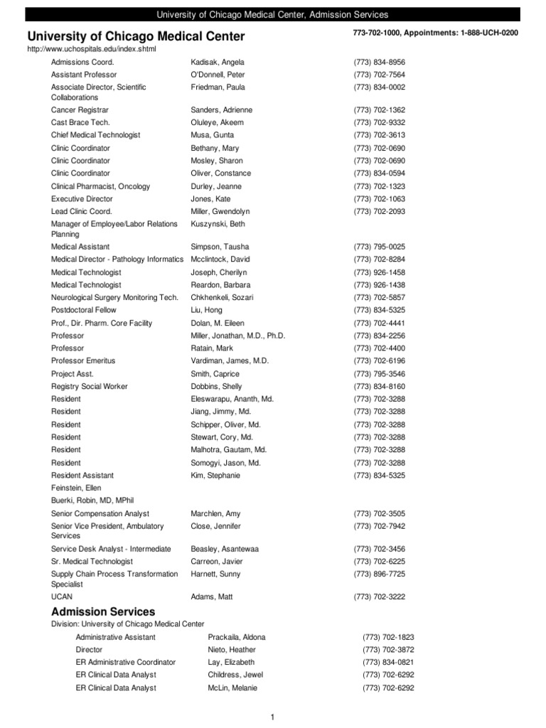 Ucmc Departments | PDF | Health Care | Health Sciences