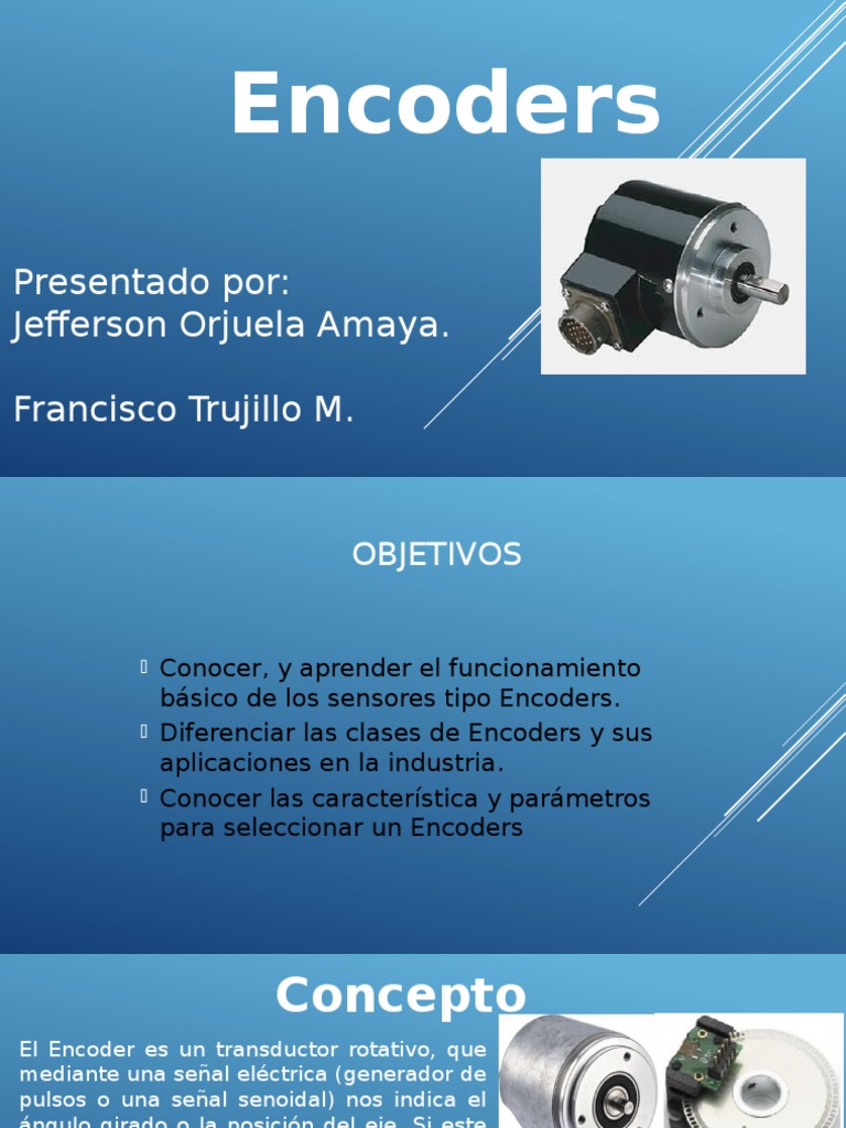 Sensores Tipo Encoders | PDF | Ingenieria Eléctrica | Bienes manufacturados