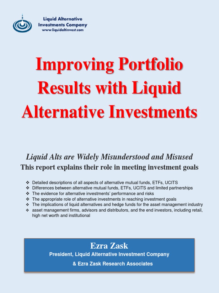 Improving Portfolio Results With Liquid Alternative Investments | PDF ...