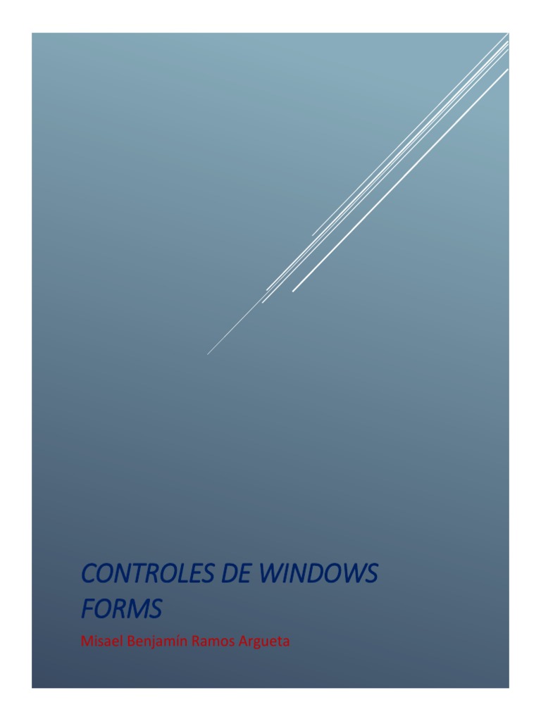 Controles Básicos de Windows Forms | PDF | Point and Click | Programa ...