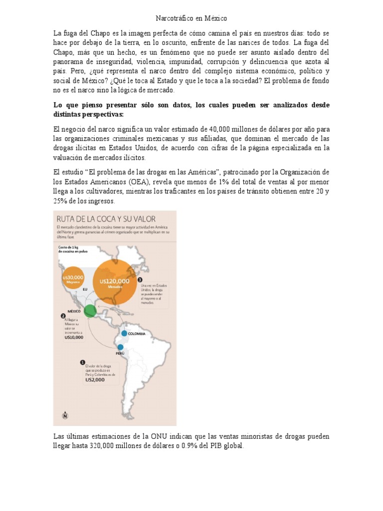 Narcotráfico en México | PDF | Comercio ilegal de drogas | Guerra Mexicana contra las Drogas