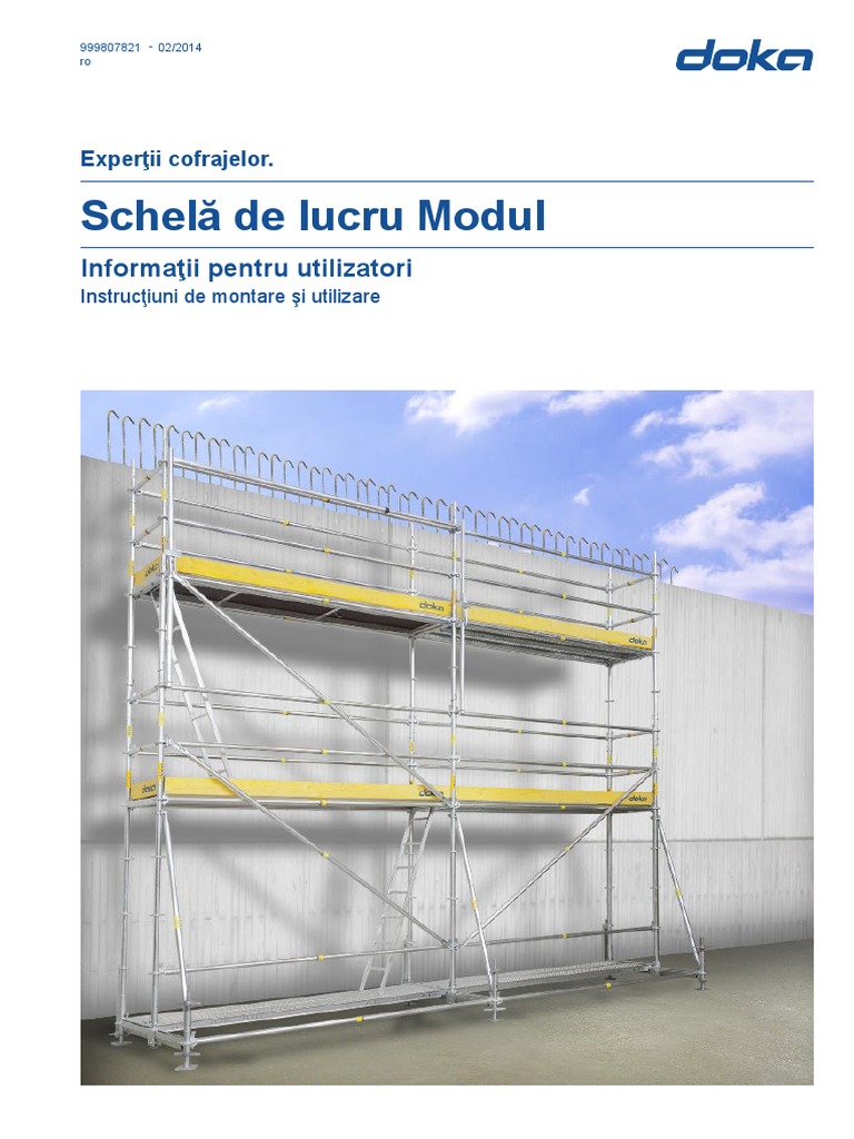Instructiuni de Lucru - Schela de Lucru Modul PDF | PDF