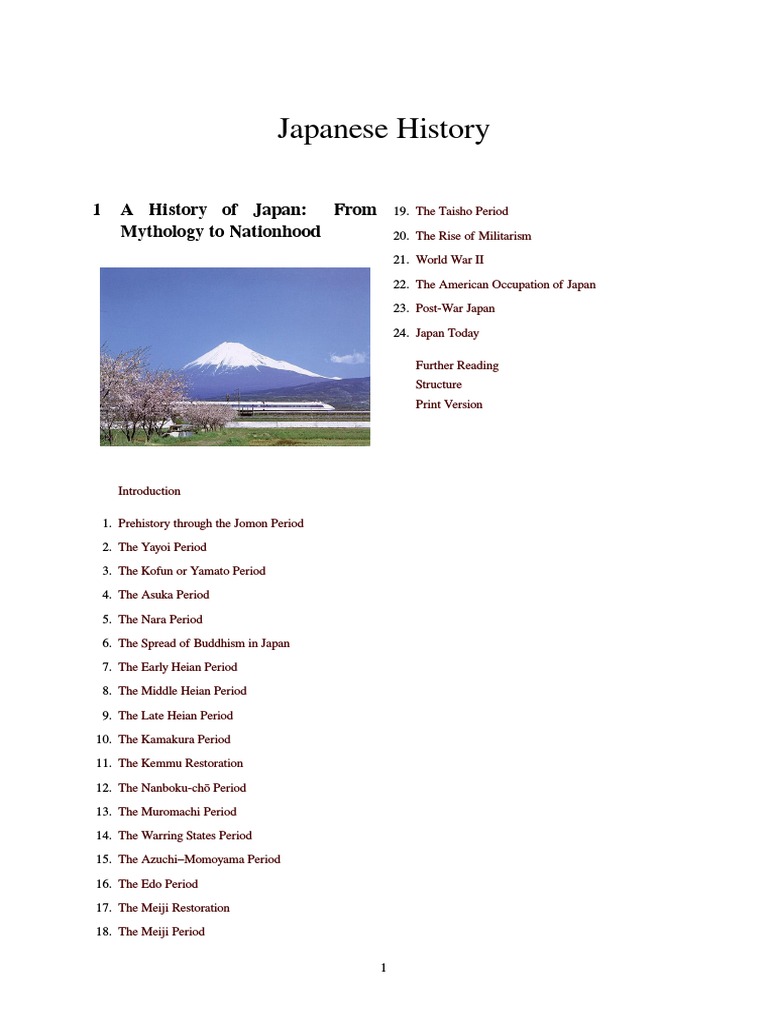 An Insight Into The History of Japan | PDF