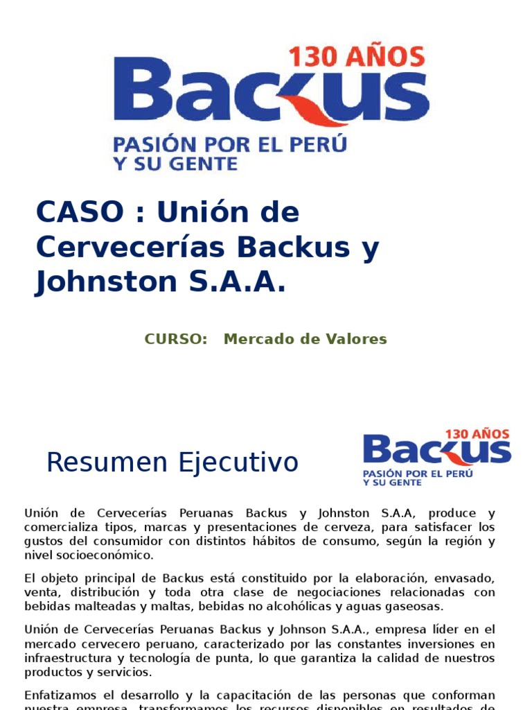 Backus | PDF | Economias | Negocios (general)