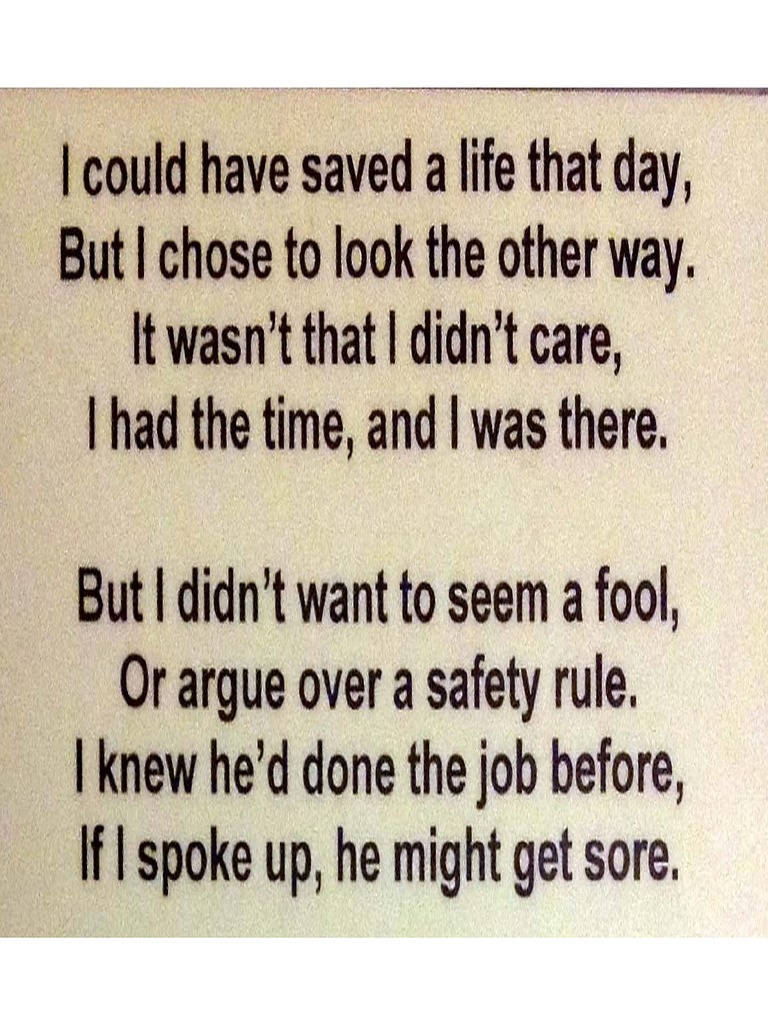 Safety Poem 1-3 | PDF
