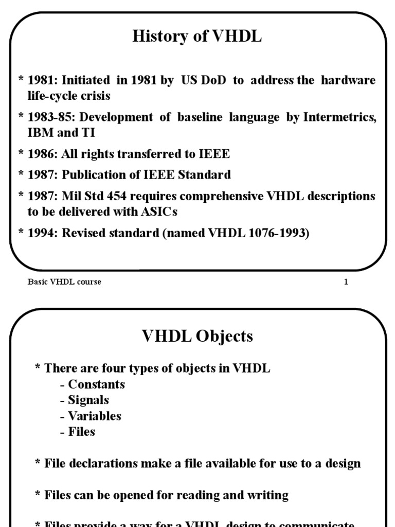 VHDL | PDF | Vhdl | Data Type VHDL | PDF | Vhdl | Data Type