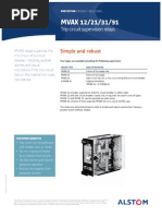 MVAJ Relay Manual Areva | PDF | Manufactured Goods | Electrical Engineering