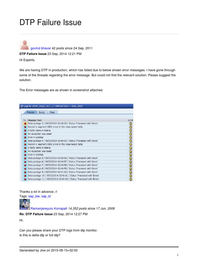 DTP Failure Issue | PDF | Digital Technology | Areas Of Computer Science