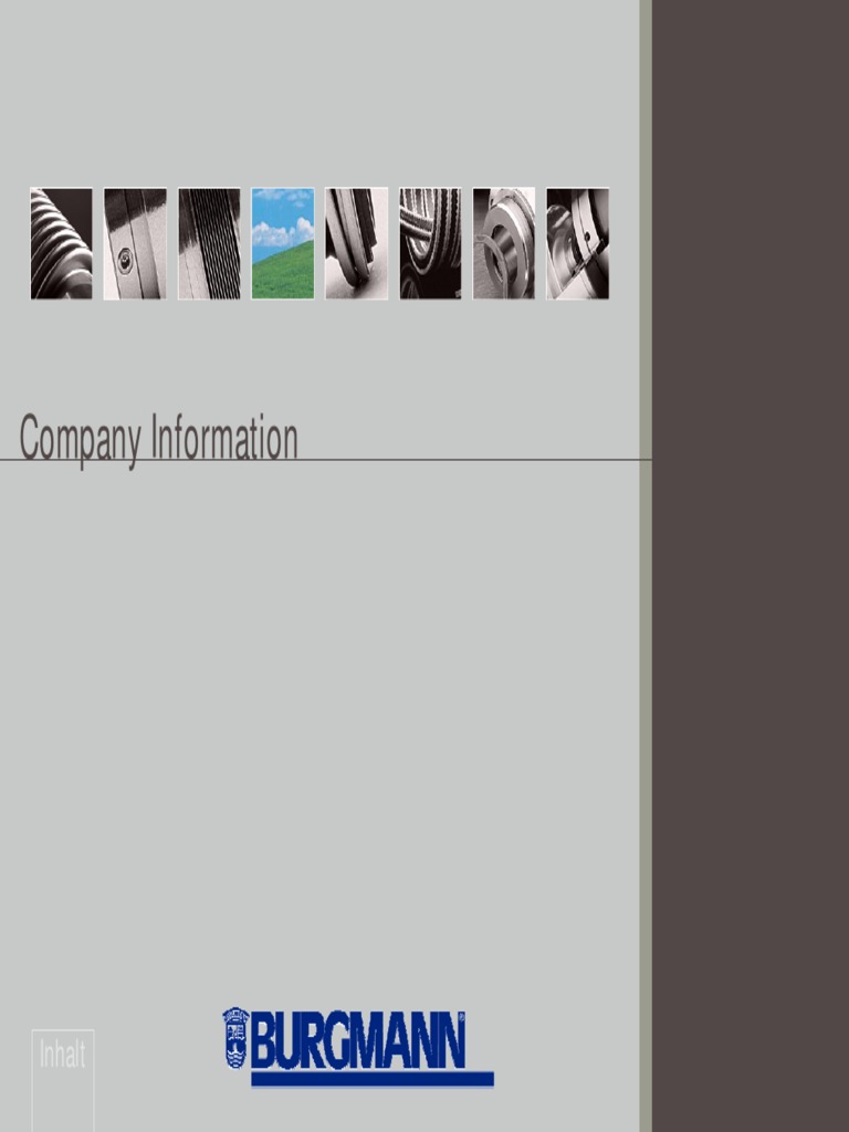 Burgmann Mechanical Seal | PDF | Pump | Mechanical Engineering