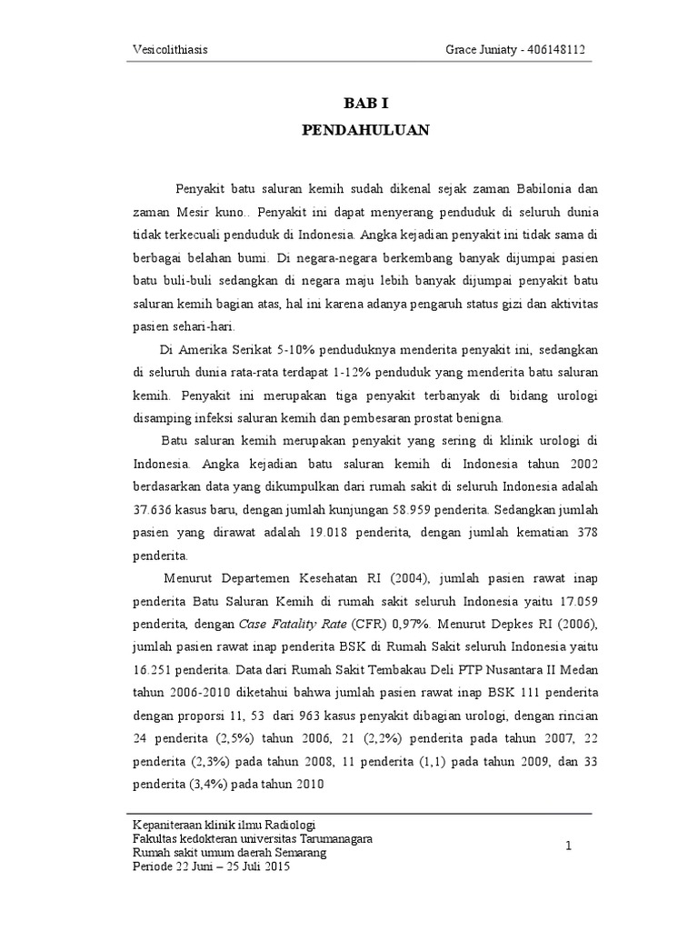 Epidemiologi dan Anatomi Vesicolithiasis | PDF | Sains & Matematika ...