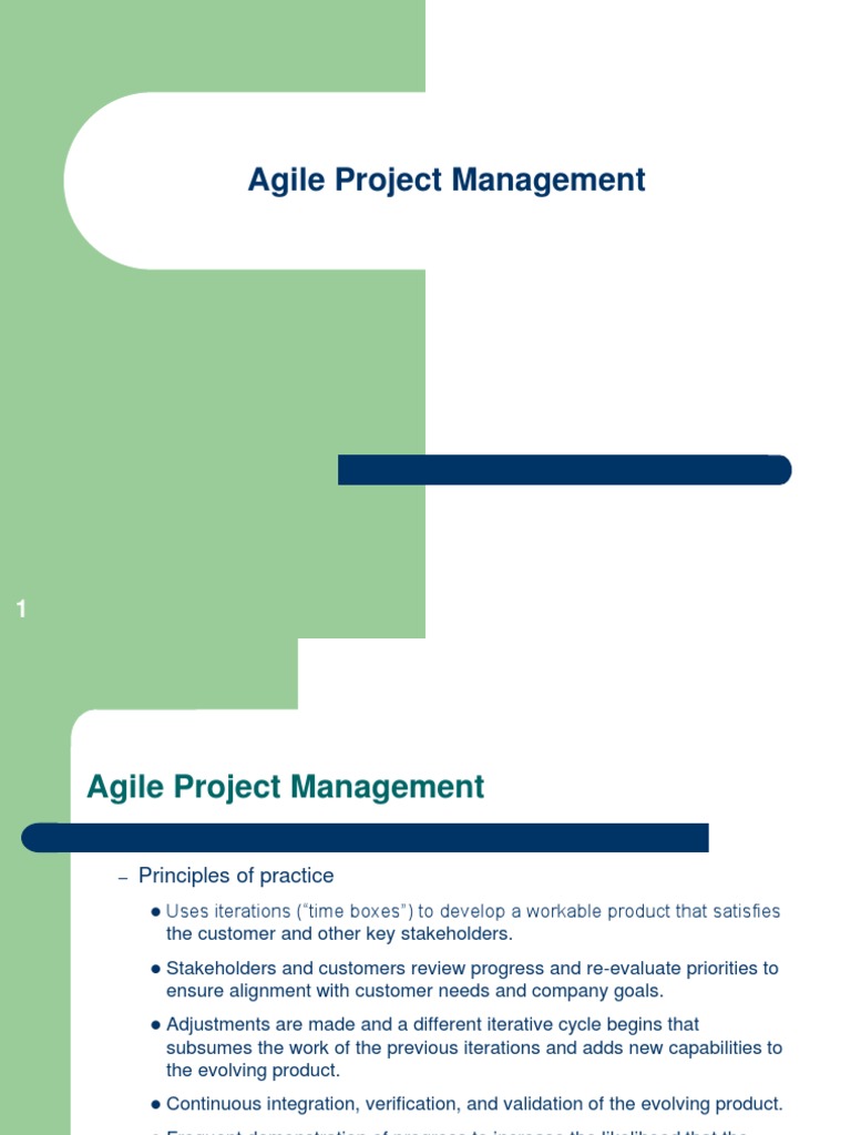 Agile Project Management | PDF | Agile Software Development | Software ...
