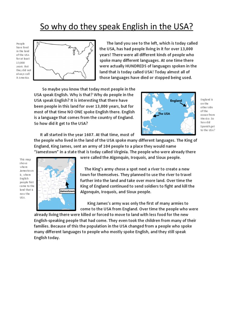 Usa Language History | PDF | English Language | Languages