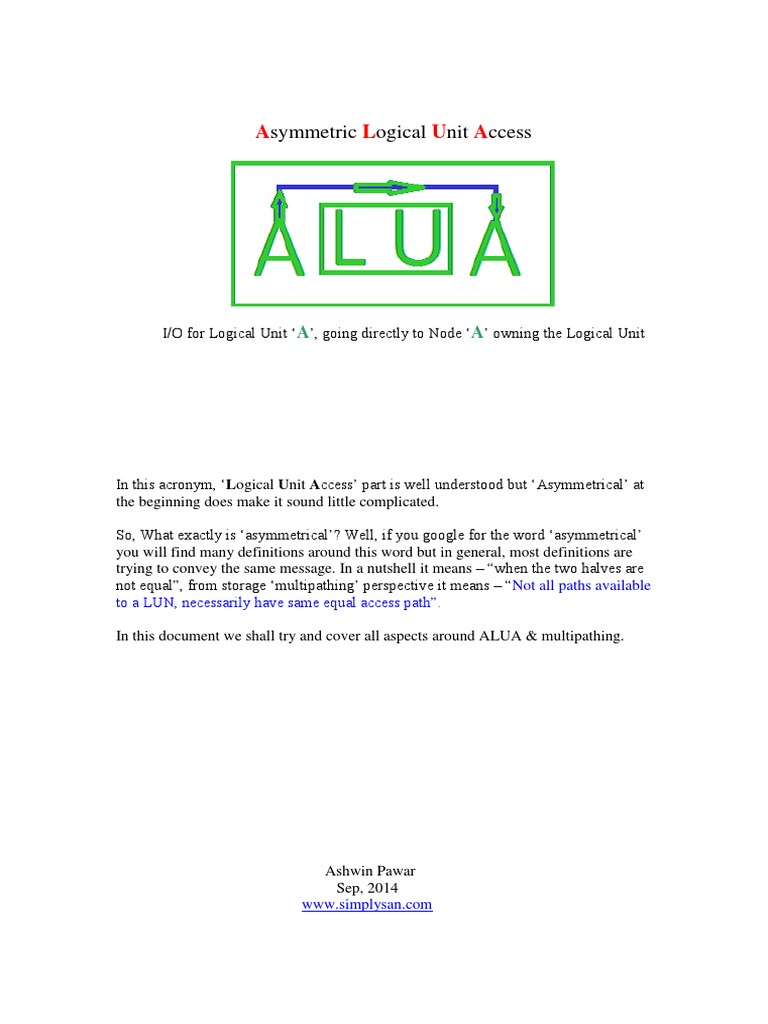 Alua - Asymmetric LoALUA - ASYMMETRIC - LOGICAL - UNIT - ACCESSgical ...