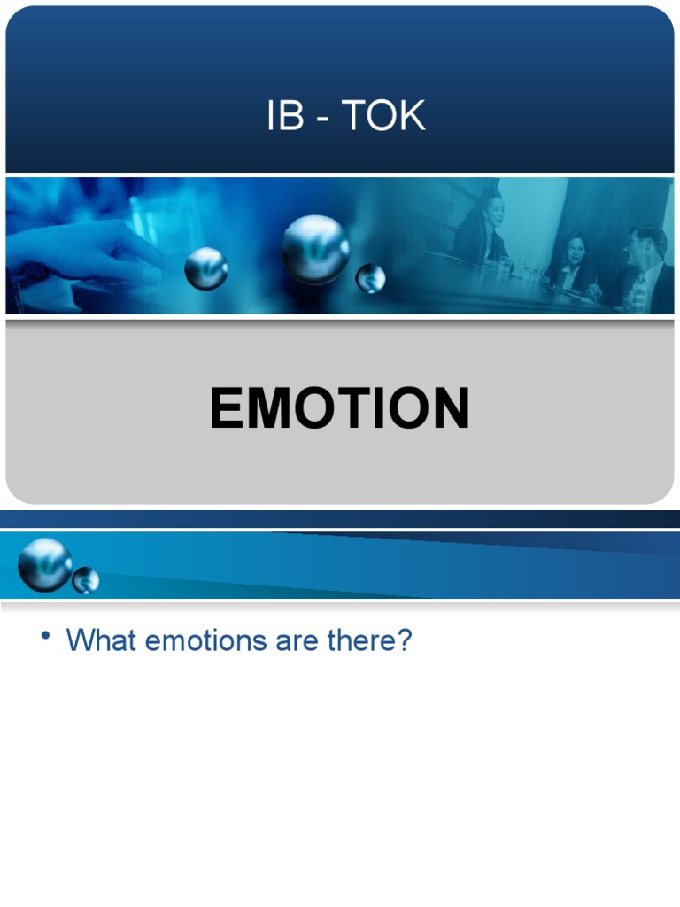 IB - ToK - Emotion | PDF