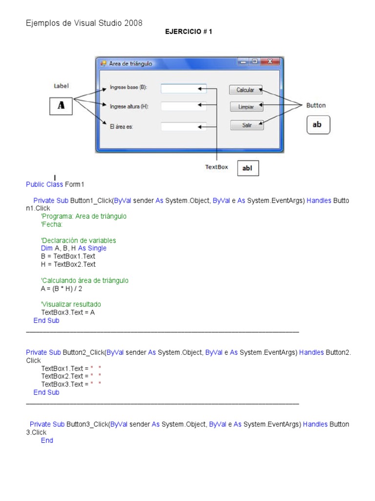 Ejemplos de Visual Studio 2008 | PDF | Teaching Mathematics