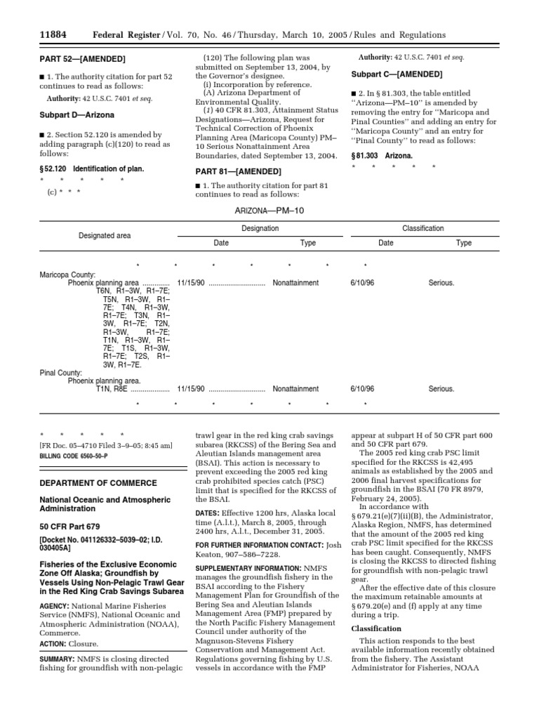 Rule: Fishery Conservation and Management: Alaska Fisheries of ...