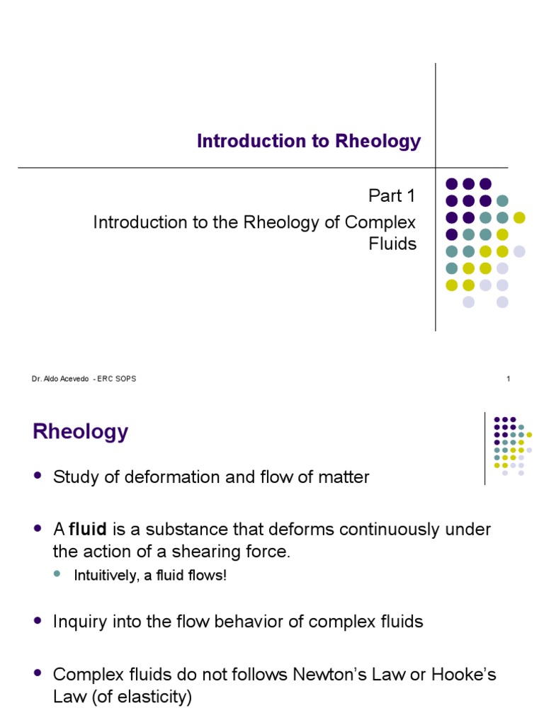 Rheology for Scientists & Engineers | PDF | Rheology | Fluid Mechanics