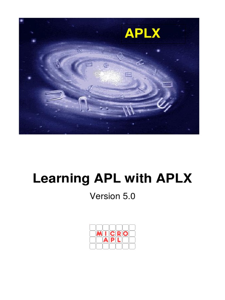 Learning Apl With Apl X Pdf Apl Programming Language Computer Keyboard 8200