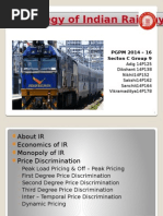 Monopoly of Indian Railways | PDF | Monopoly | Profit (Economics)