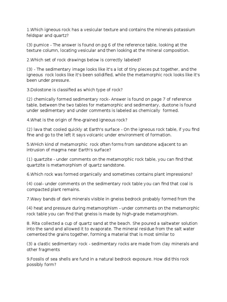 Rock Identification and Classification Guide | PDF | Rock (Geology ...