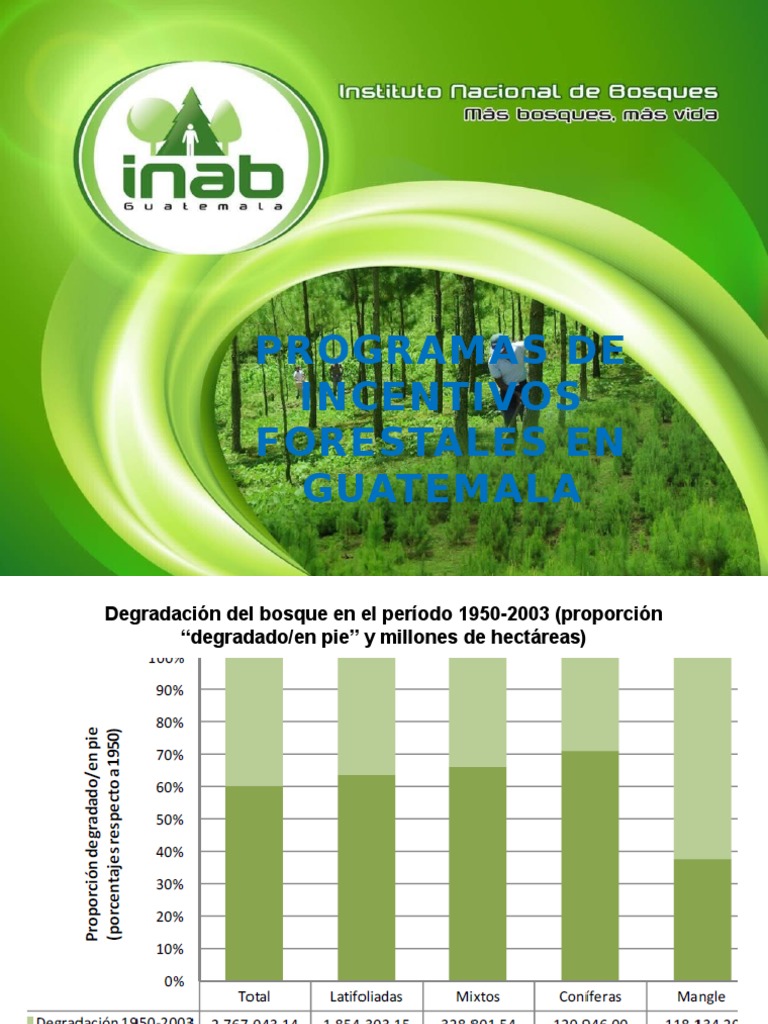 Incentivos Forestales - INAB | PDF | Gestión de bosques | Los bosques
