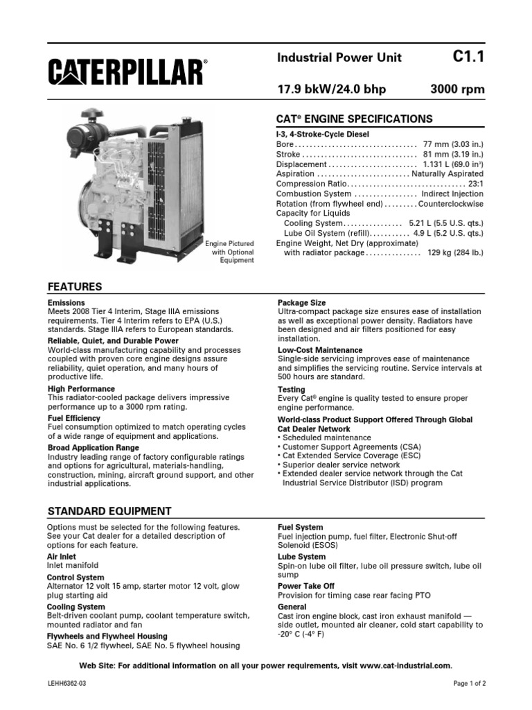 C1.1 Power Unit | PDF | Diesel Engine | Engines