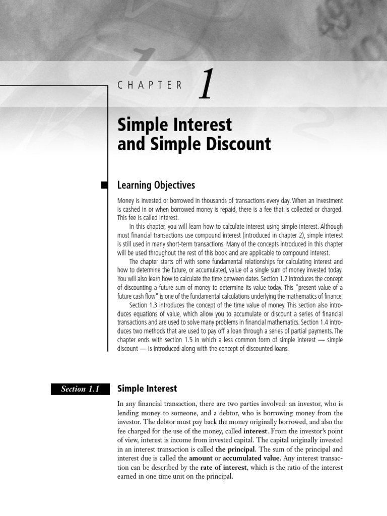 Simple Interest and Simple Discount | PDF | Promissory Note | Discounting