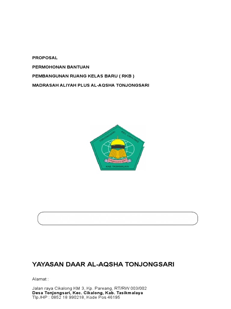 Contoh Proposal RKB | PDF