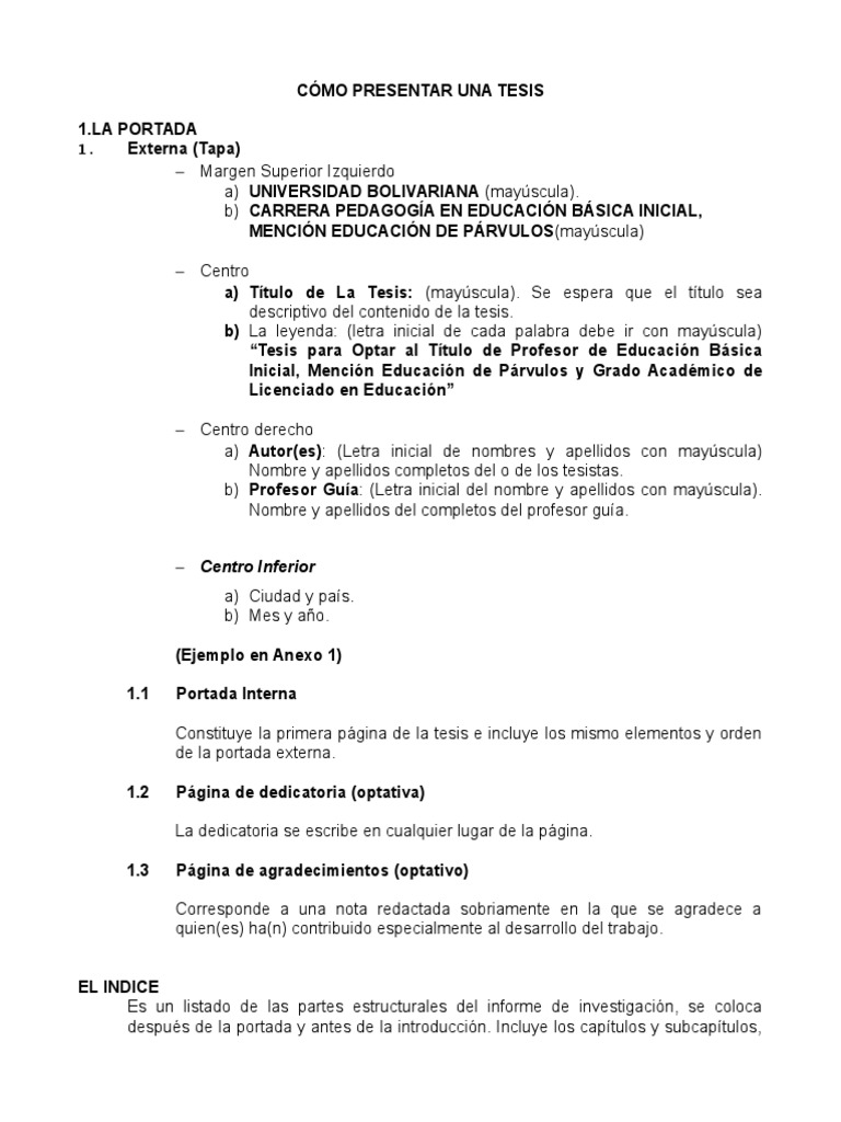 Guía Completa para Presentar una Tesis | PDF | Muestreo (Estadísticas ...
