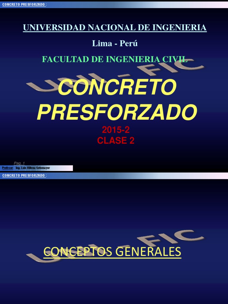 Concreto Presforzado Pdf Hormigón Pretensado Ingeniería De