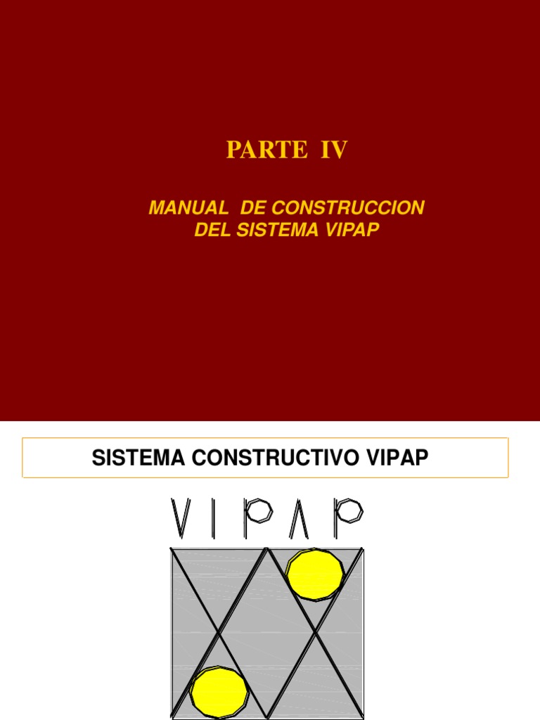 2 - Parte Iv - Manual de Construcción Del Sistema Vipap PDF | PDF ...