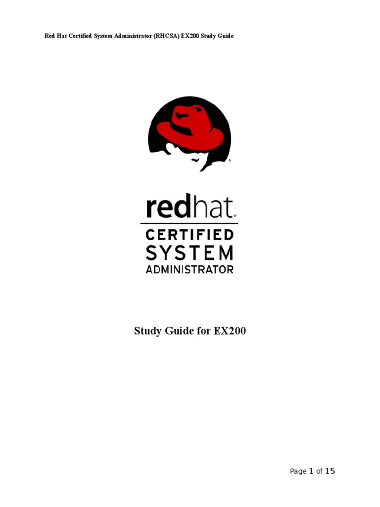 Red Hat Certified System Administrator Study Guide | PDF | File System ...
