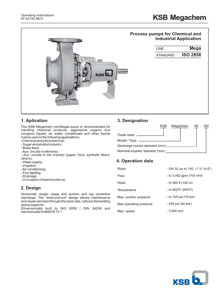 Ms Megachem A2740 8e 3 | PDF | Bearing (Mechanical) | Pump
