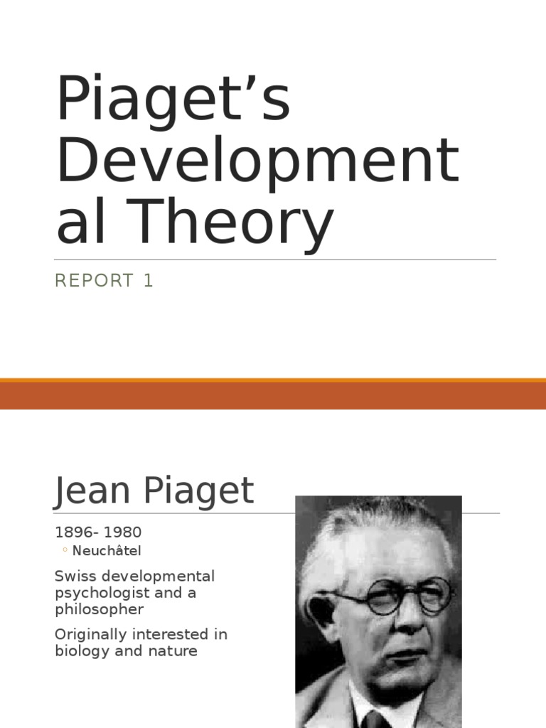 Piaget's Developmental Theory | PDF | Cognitive Development | Thought
