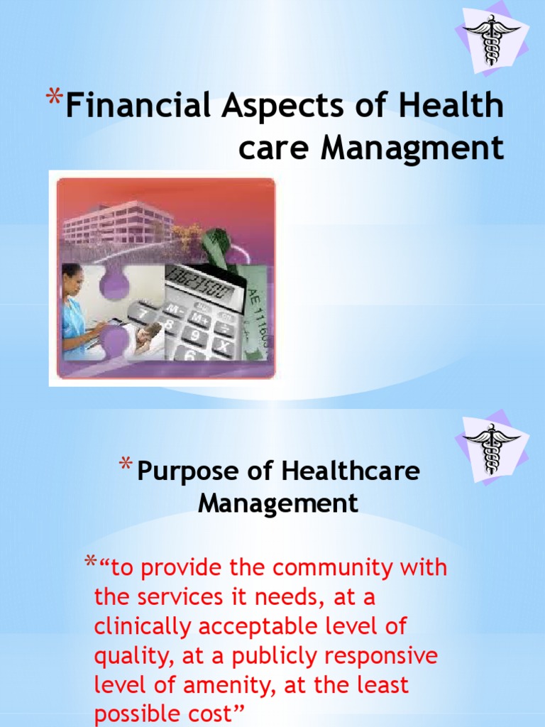 Financial Aspects of Health Care Managment | PDF | Accounting | Joint ...