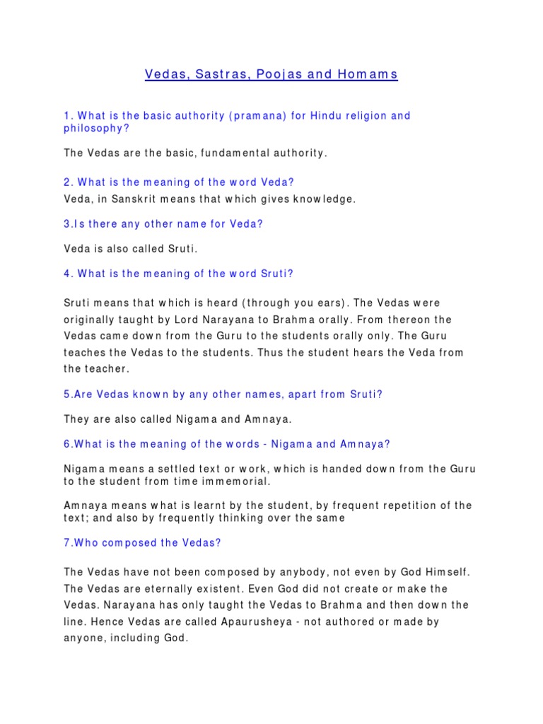 Understanding the Vedas and Their Significance | PDF