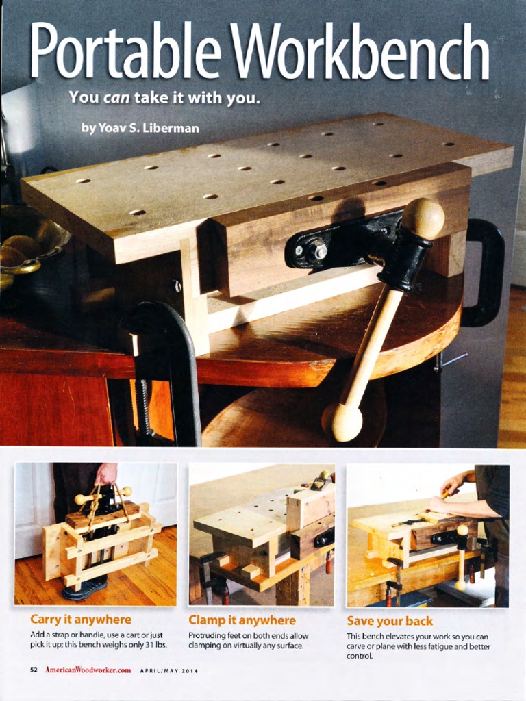 Yoav Liberman's Portable Bench | PDF | Woodworking