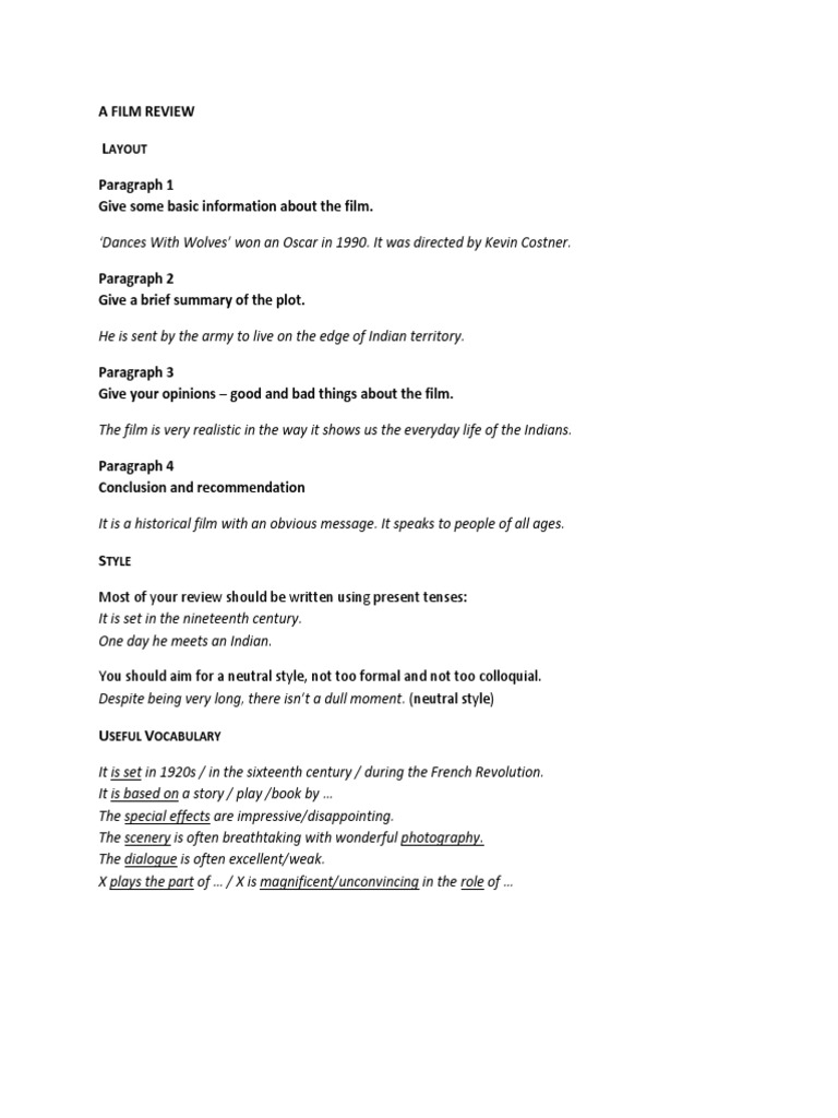 Dances With Wolves Film Review | PDF