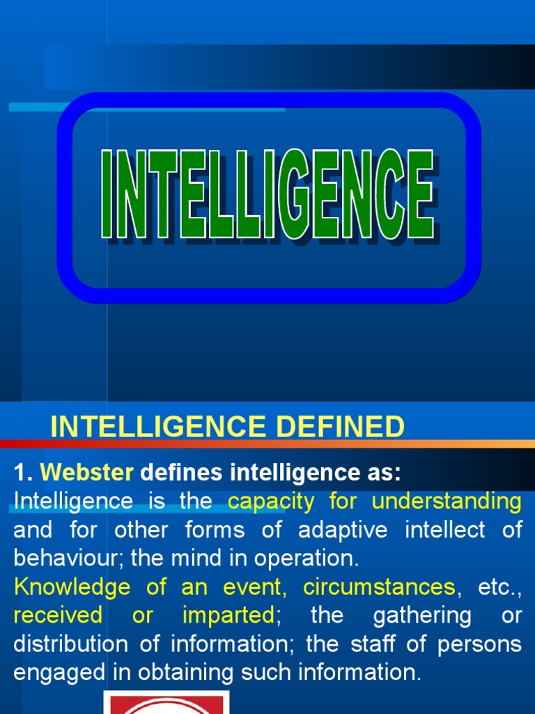 Understanding Intelligence: A Comprehensive Look at Definitions ...