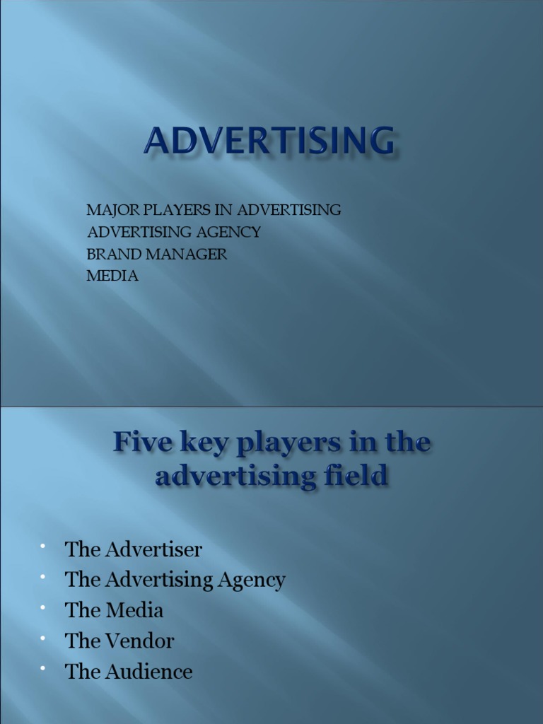 Key Players in Advertising Industry | PDF | Advertising | Brand