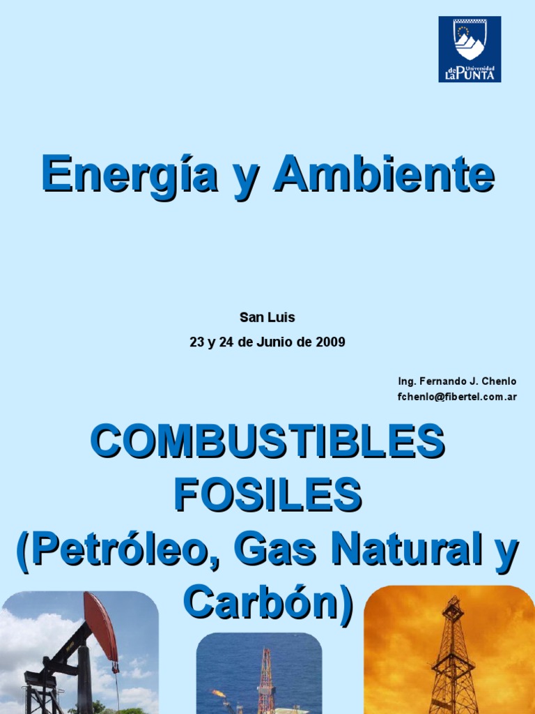 Energia y Ambiente Combustibles Fosiles | PDF | Gas natural ...