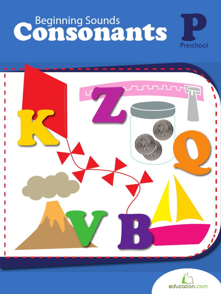 Beginning Sounds Consonants Workbook | Languages | Linguistics