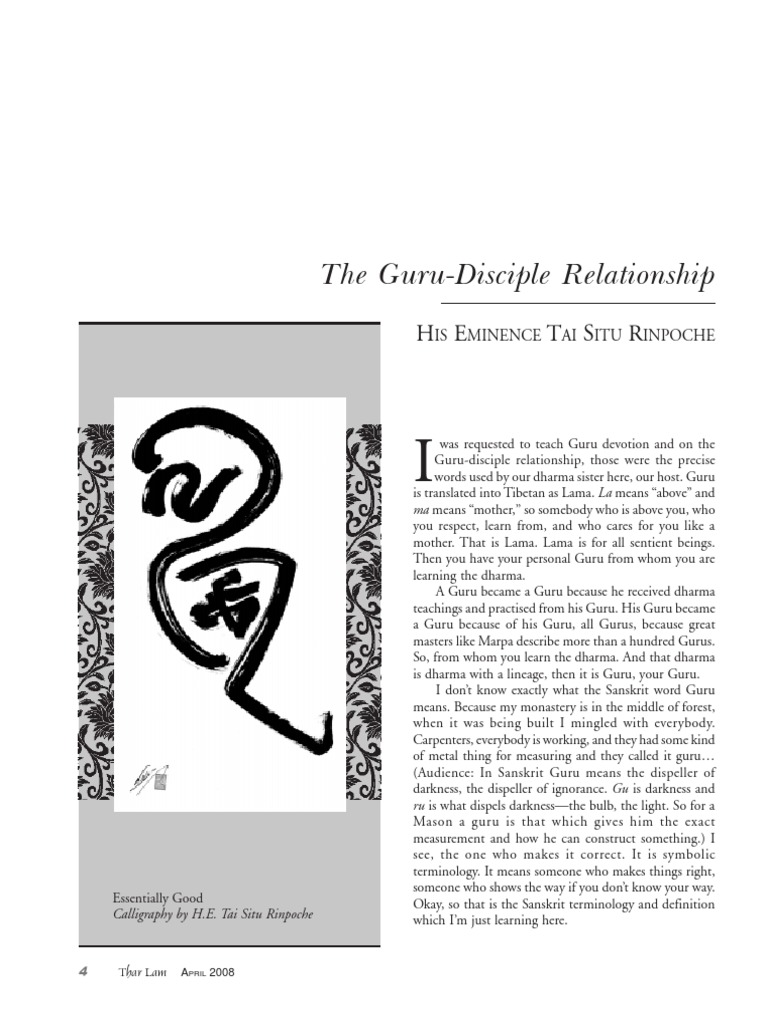 The Four Types of Gurus and Their Importance in the Spiritual Journey ...